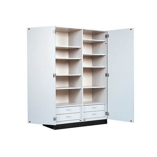 Hausmann 8248 84 346 Double Door Storage Cabinet Natural Oak