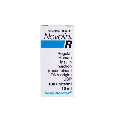 Shop Novolin R Novo Nordisk Human Insulin, 10 mL Volume