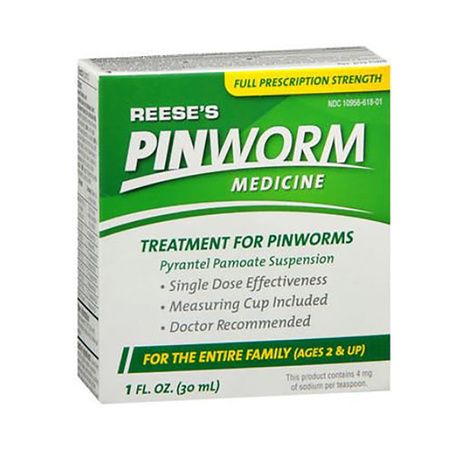 Reese's Pin Worm Treatment Oral Suspension