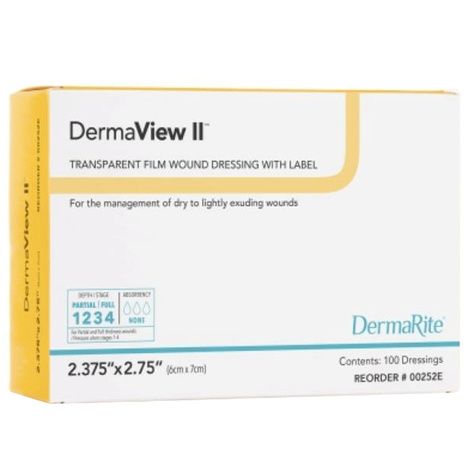 Order DermaView II Semipermeable Adhesive Film Dressing