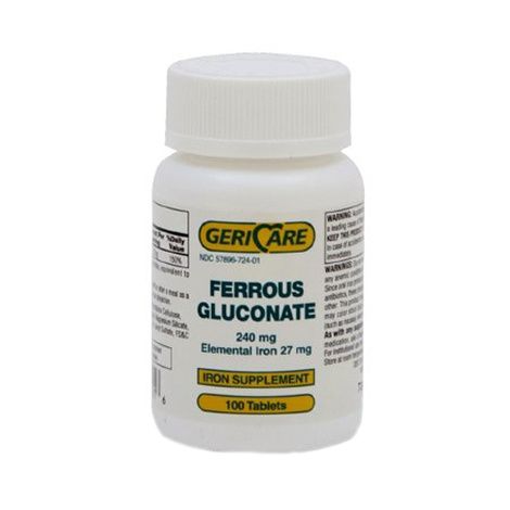 Buy Geri-Care Ferrous Gluconate Iron Supplement, 240 mg