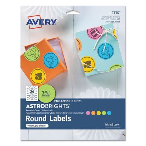 Avery Printable Color Labels