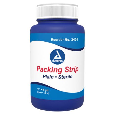 Dynarex Plain Packing Strips Gauze