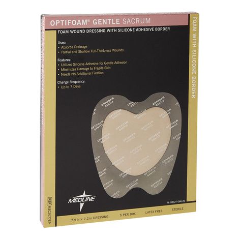 Buy Medline Optifoam Gentle Sacrum Silicone Border Dressing