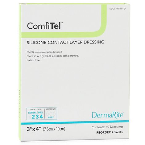 DermaRite ComfiTel Silicone Wound Dressing