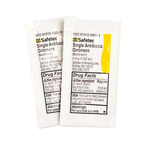 Safetec Single Antibiotic Ointment With Bacitracin