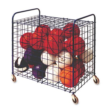 Champion Sports Lockable Ball Storage Cart