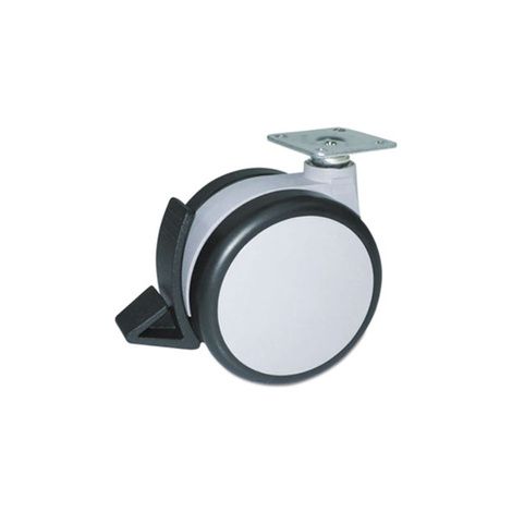 Master Caster Gemini Caster Series Heavy-Duty Twin Wheel Hard Floor Casters