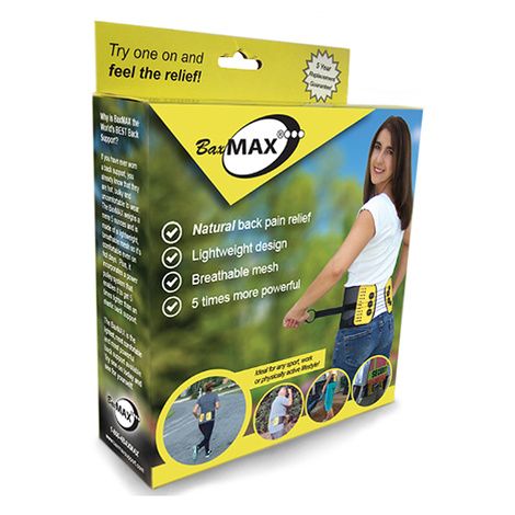 BaxMax Lumbar Support Belt Back Brace