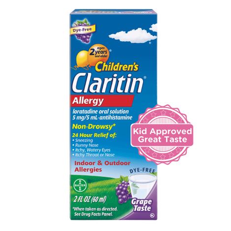 Buy Children's Claritin Syrup for Allergy Relief | Grape