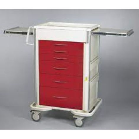 Buy Lock Side Bar For Crash Cart | Red | Medical Cart