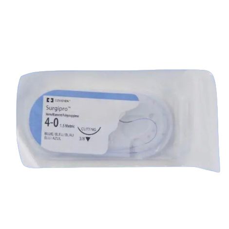 Medtronic Surgipro II Tapercutting Monofilament Polypropylene Suture ...