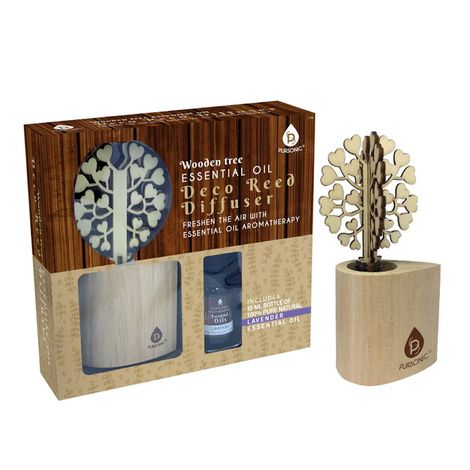 Pursonic 3D Wooden Tree Reed Diffuser